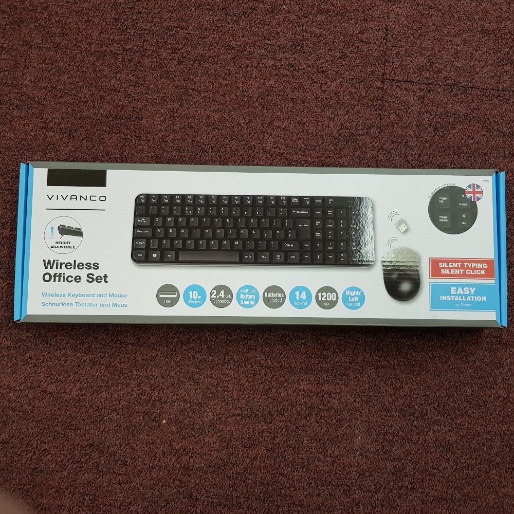 New Vivanco IT-KB MS USB Wireless Keyboard & Mouse - Own4Less